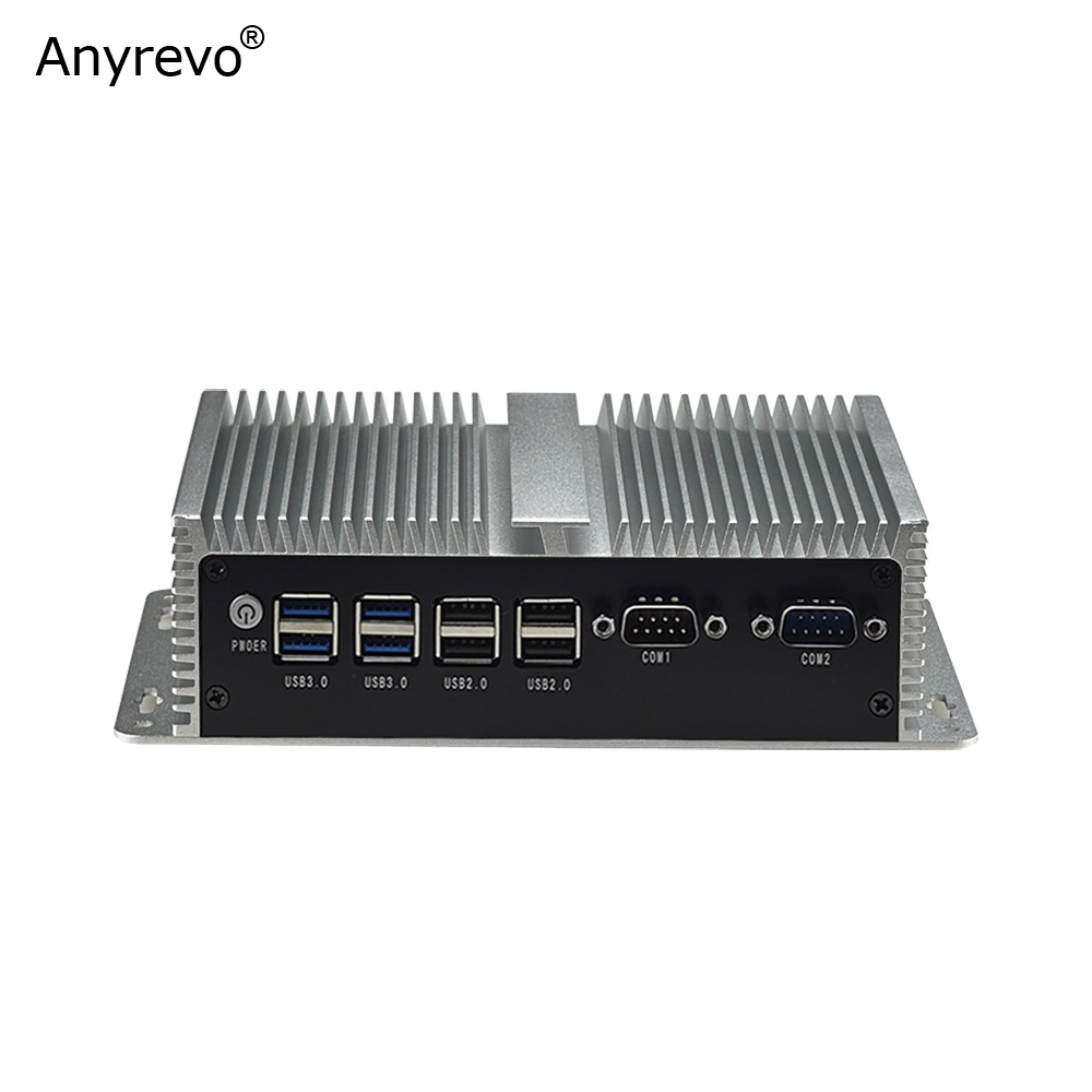 Fanless Mini PC Intel i5-8350U Quad Core Industrial Computer with 2 ...