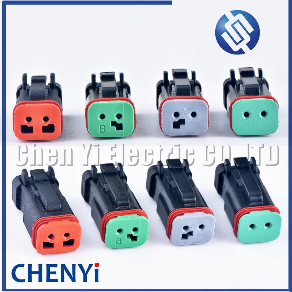 Black 2 Pin excavating machinery Heavy Industry Machinery headlight boom light Wire Harness Plug ...