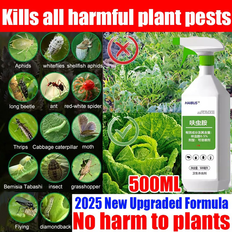 Kill pests in 1second Pesticides For Plants Ubat Racun serangga tanaman500ml Not harmful to ...