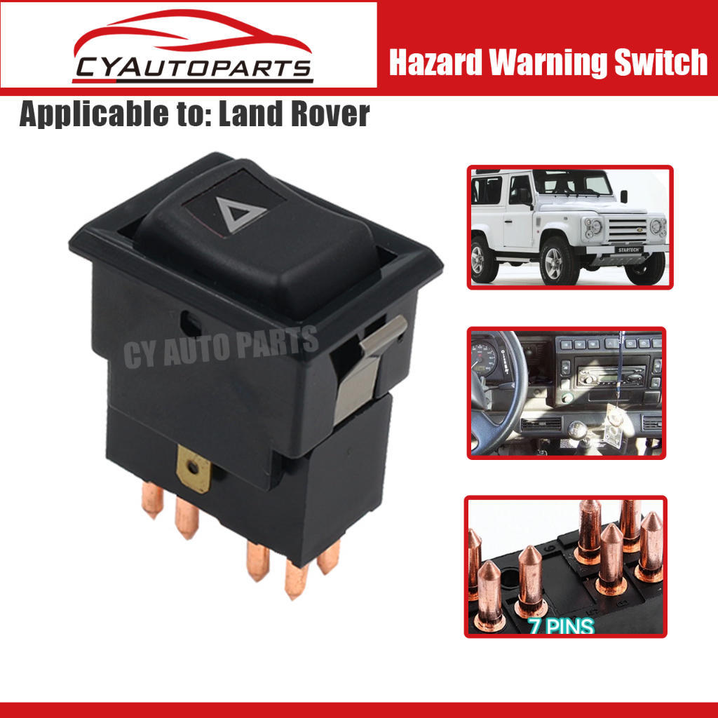 Hazard Warning Lamp Switch For Land Rover Defender 90 110 130 YUF101490 ...