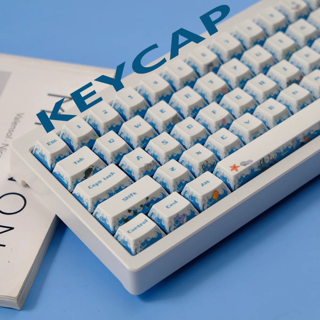 -LW- Deep Sea Keycaps PBT Keycaps CHERRY Profile Mechanical Keyboard ...