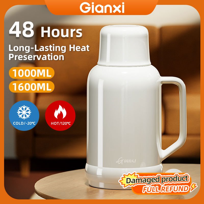 GIANXI Thermos pot hot water bottle Glass liner Large capacity boiling ...