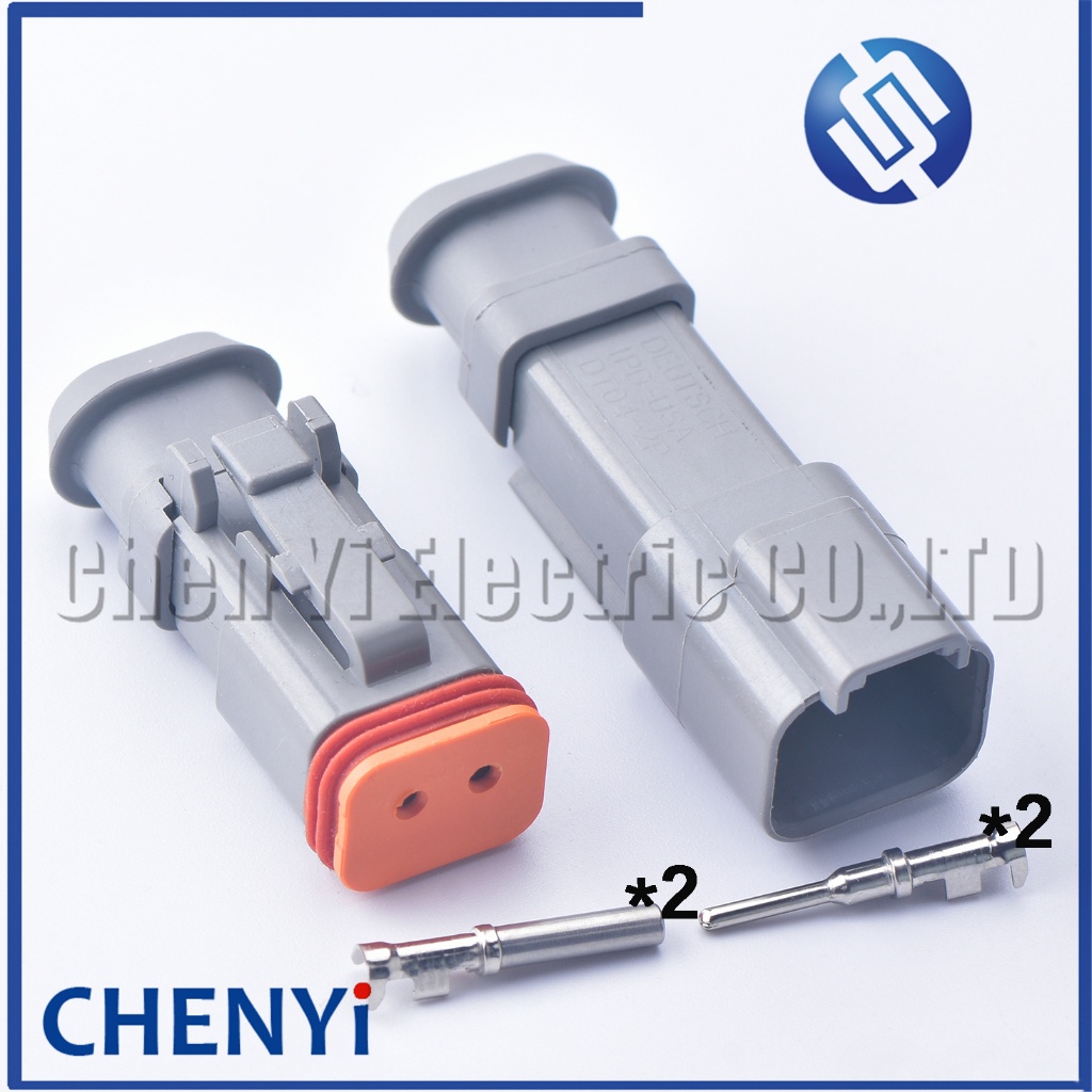 2 Pin Deutsch Automotive Pump Truck Wiring Harness Connector Injector Plug Cover DT04-2P-E008 ...