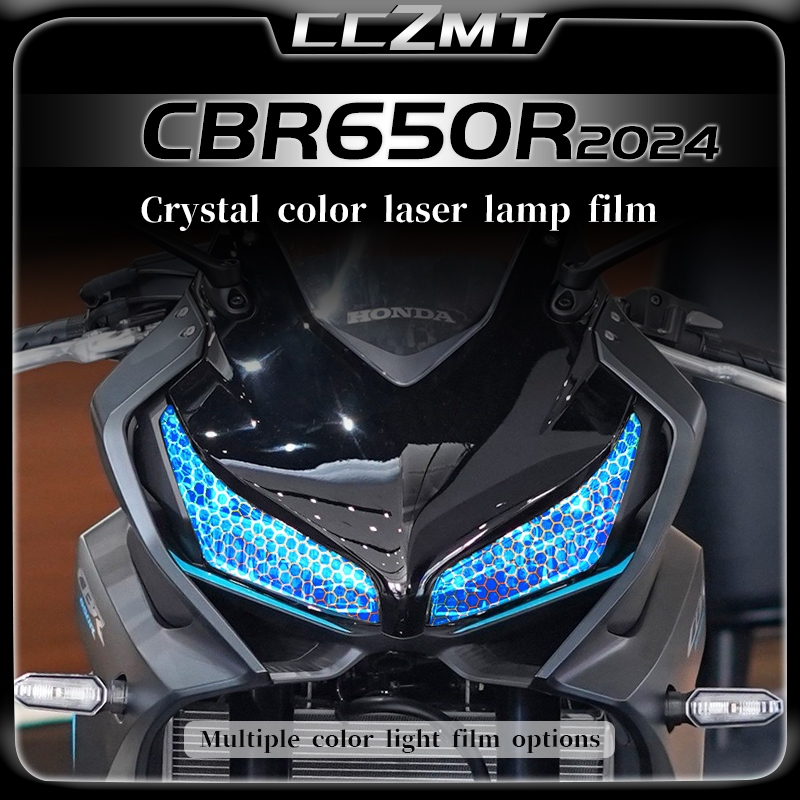 For Honda CBR650R CBR 650R 2024 Honeycomb laser sticker headlight film transparent protective ...