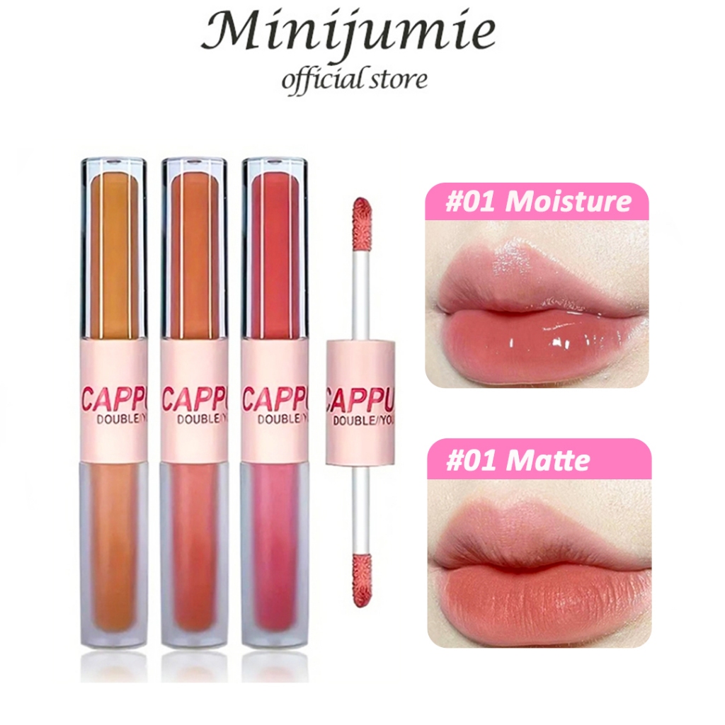 CAPPUVINI Hot 2 In 1 Dual-ended Liquid Matte Lipstick Velvet Liptint ...