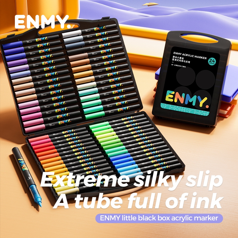 Enmi ENMY Straight Liquid Acrylic Marker Small Black Box Graffiti ...
