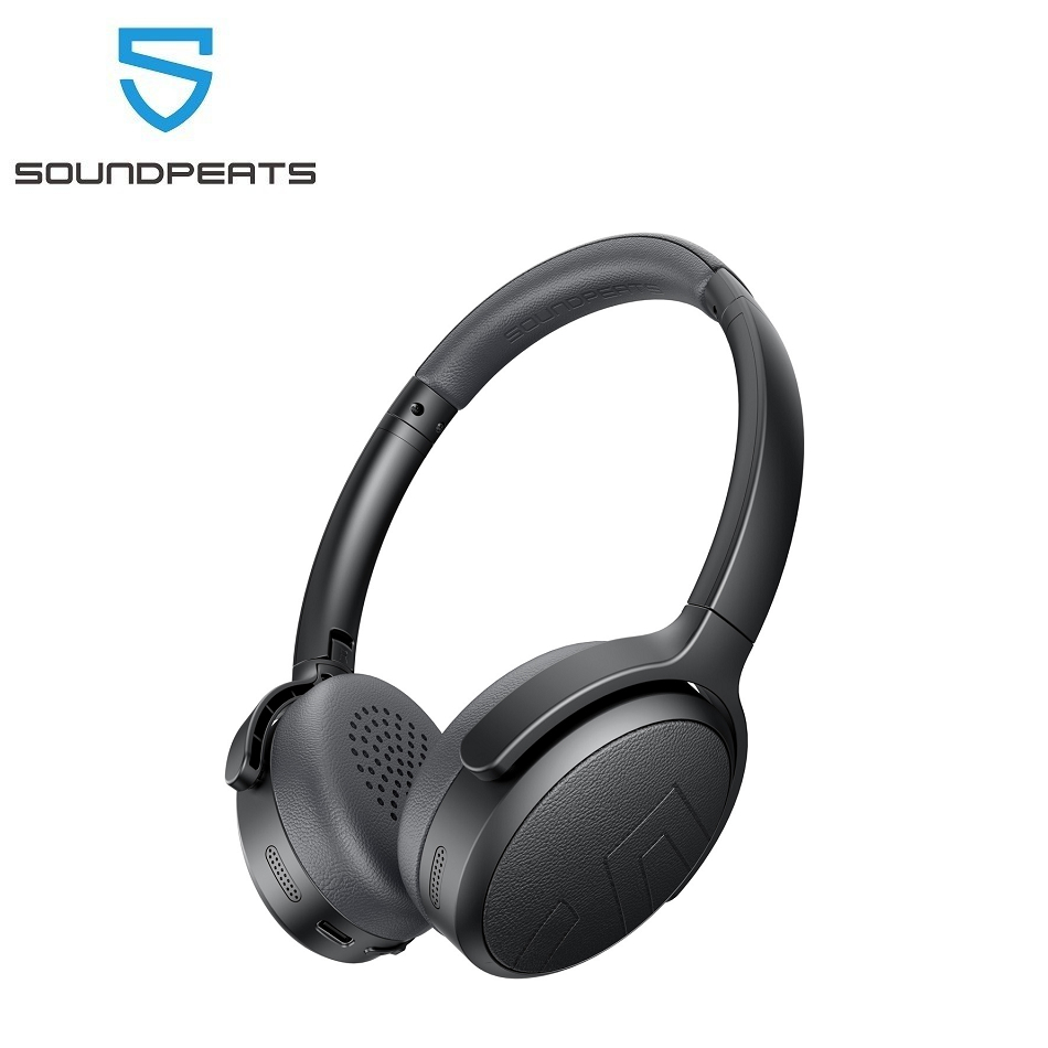 SoundPEATS Space Lite Bluetooth V5.4 Headphones Active Noise Cancelling ...