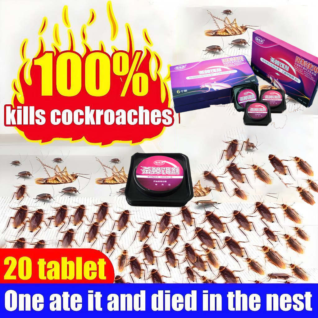 1000 meters cockroaches killer bait cockroaches repellent 1 Box/6 ...