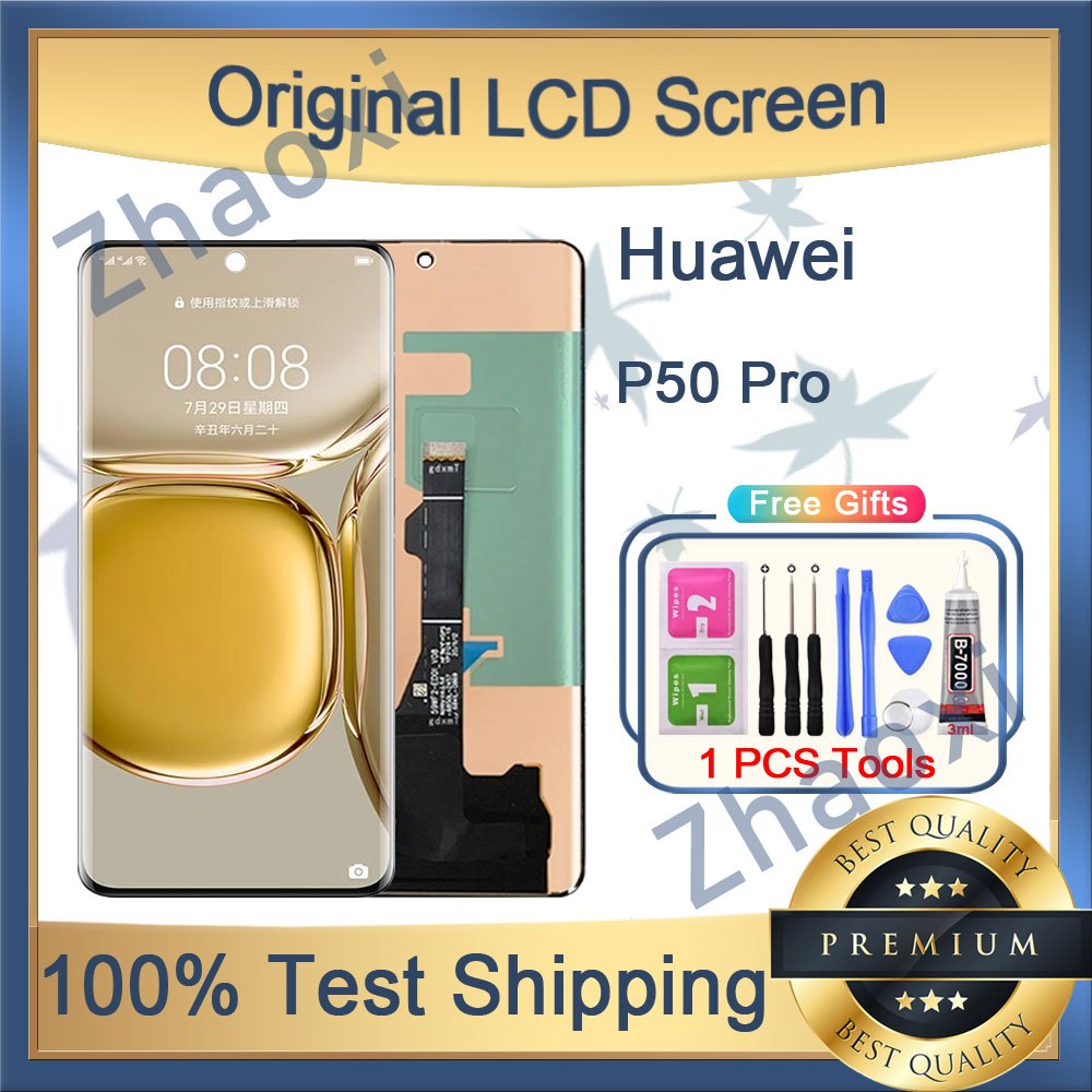 Original OLED Huawei P50 Pro LCD Screen With Frame Replacement | Shopee ...