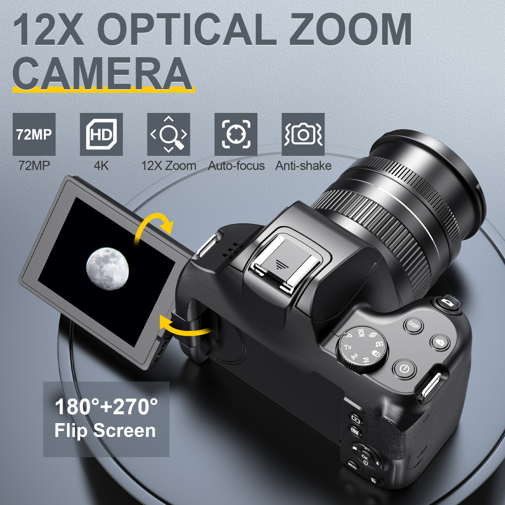 Komery W3 is an entry-level single-lens reflex camera. It has a 12x ...