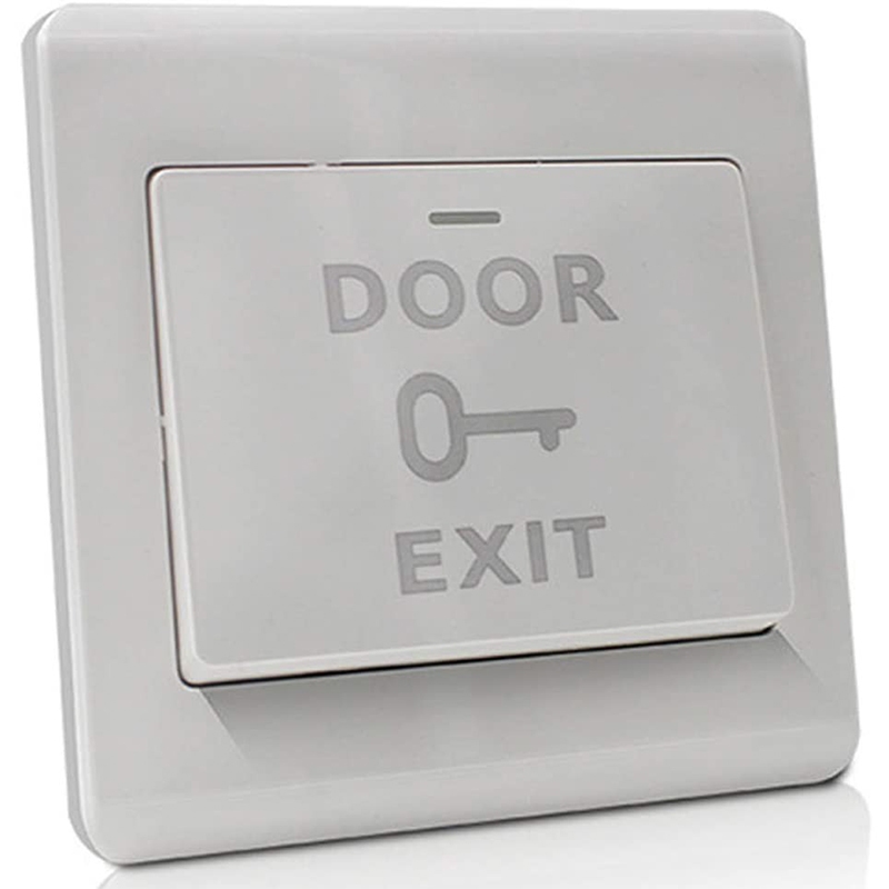 Press to Exit Door Release Button Switch Plastic Panel Metal Bottom Cover for Access Control ...