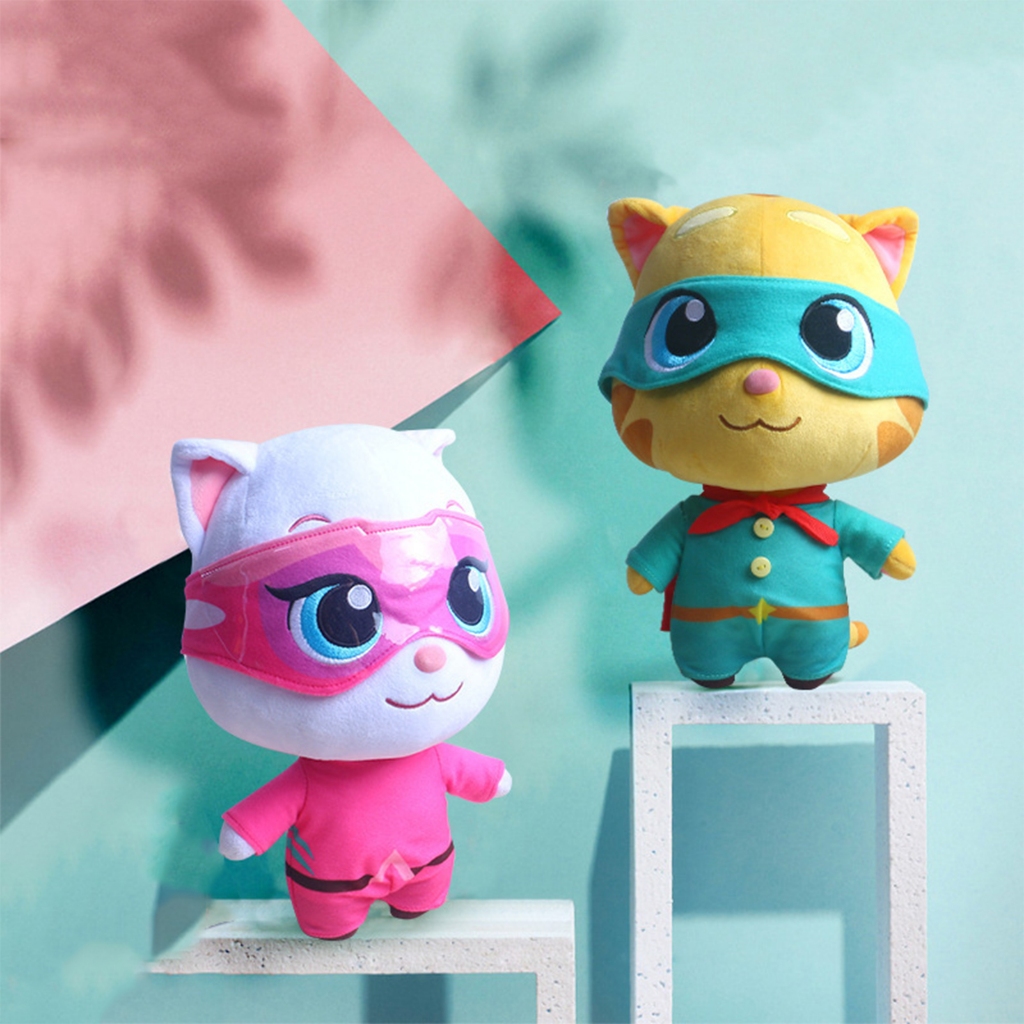 28cm Talking Tom Cat Hero Series Dolls/Cartoon Plush Toys | Shopee Malaysia