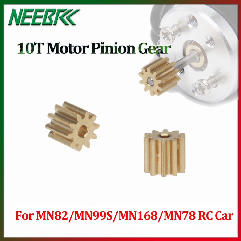NEEBRC Motor Pinion Gear 10T steel metal Pinion Motor Gear For MN82 ...