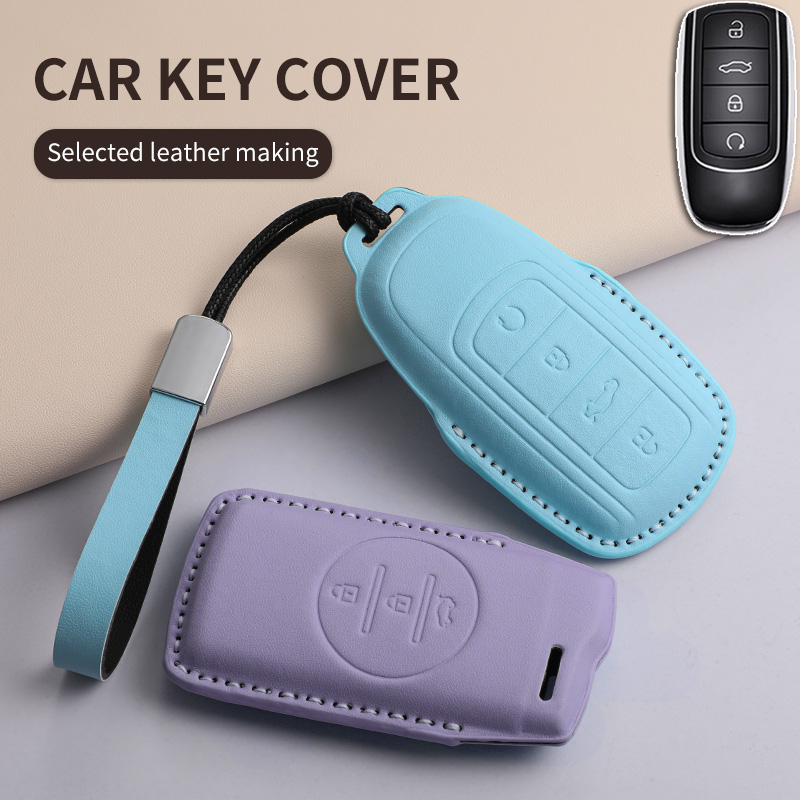 CHERY Omoda 5 Tiggo 8 Pro Jaecoo J7 J8 9 Key Fob leather CAR Cover case ...