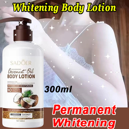 SADOER Coconut Oil Body Lotion Hydrating Nourishing Skin Beautifying Body Lotion 300ml | Shopee ...