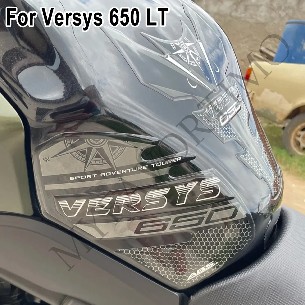 Versys 650LT Motorcycle Oil Fuel Tank Pad Protector Sticker Decals Kit ...