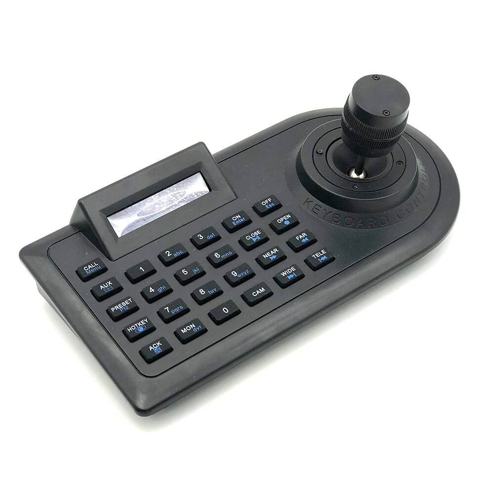 3D Axis Joystick CCTV Keyboard Controller Keypad for AHD Security PTZ ...
