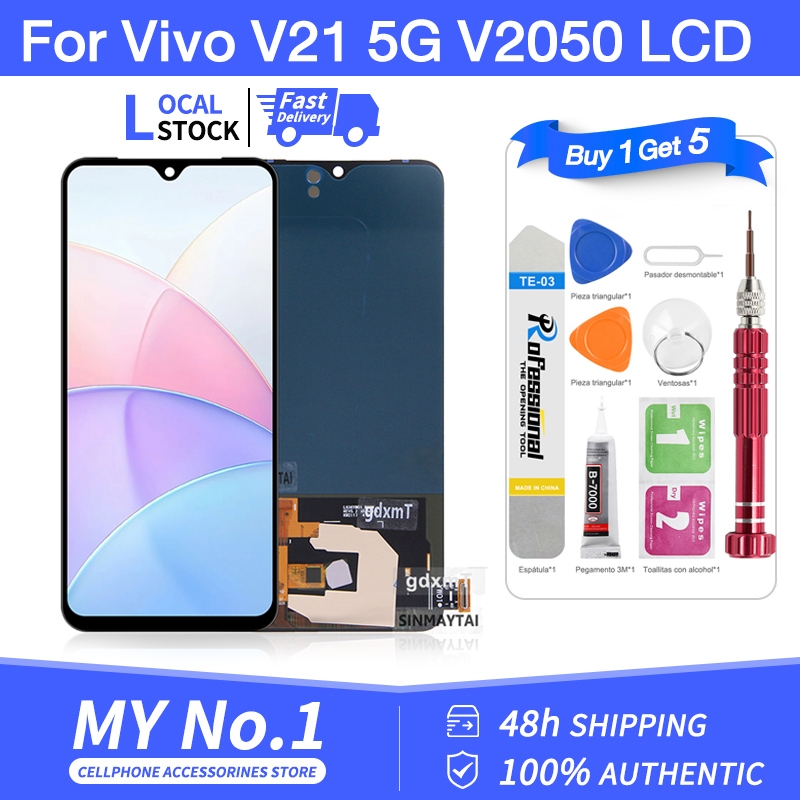 Original LCD for VIVO V21 4G/V21 5G/V25 5G/V25E/V25E 5G/S9E/ LCD Display Screen+Touch Screen ...