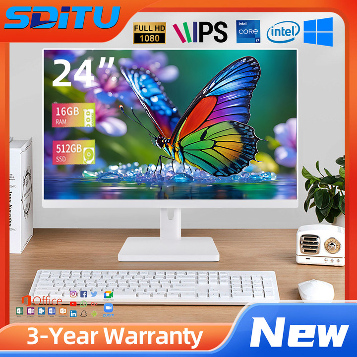 2025 New (Locally Shipped)All in One Desktop PC 23.8 inch Intel Core i7 ...