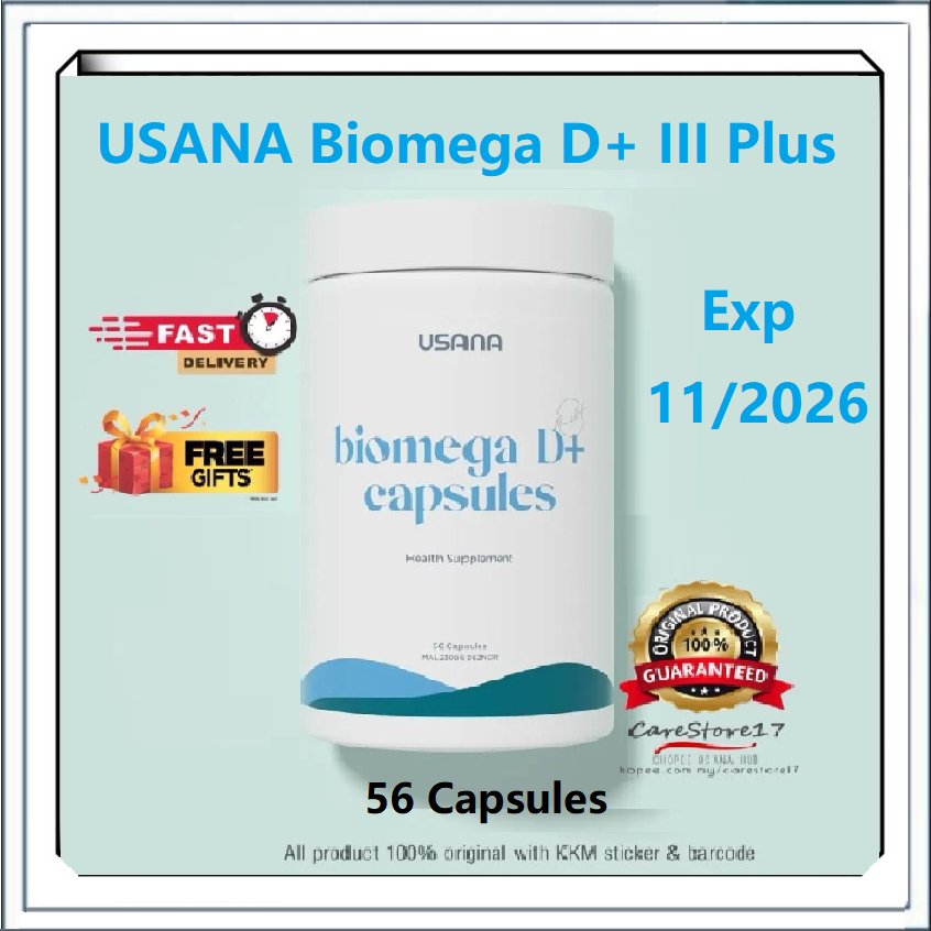 New packaging USANA Biomega D+ III Plus Exp 11/2026 (100% ORIGINAL ...