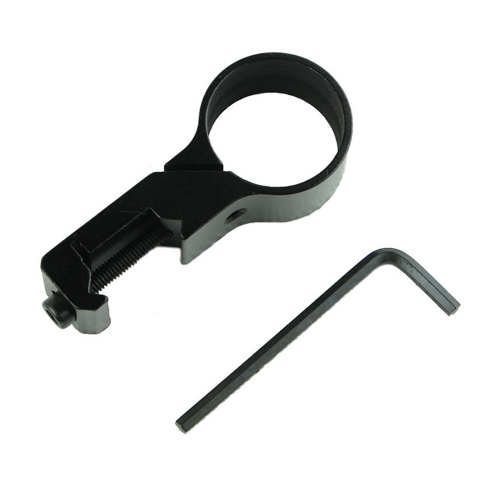 1" Offset Side Flashlight Torch Mount Quick Release Picatinny Rail Ring ...