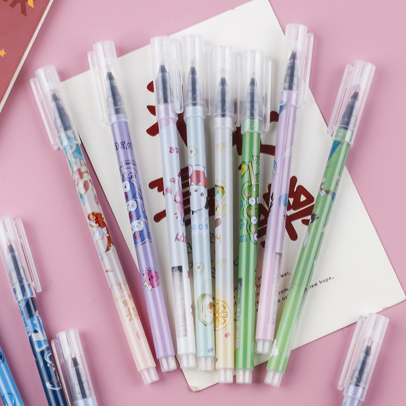Ins Cartoon 0.5mm Gel Pen Black Ink Sign Pen Marker Pen School Office ...