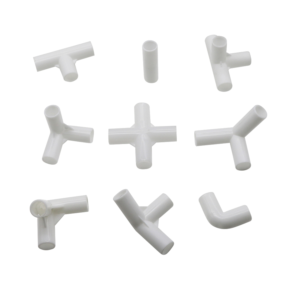 Inner Diameter 8mm/12mm/16mm Straight Elbow 4-Way Tee Connector 60 90 ...