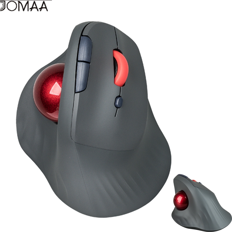 [Ready Stock] JOMAA Bluetooth Trackball Mouse Rechargeable 2.4G USB ...