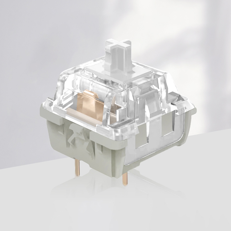 KTT Kang White Switch V3 Linear 43g 53g MX switch for mechanical keyboard 80m Factory Lubed ...