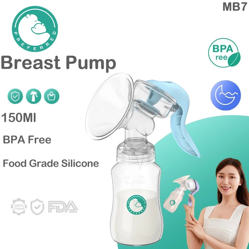 Preferred Manual Breast PumpBreast Milk Pump Susu Breastpump Nipple ...