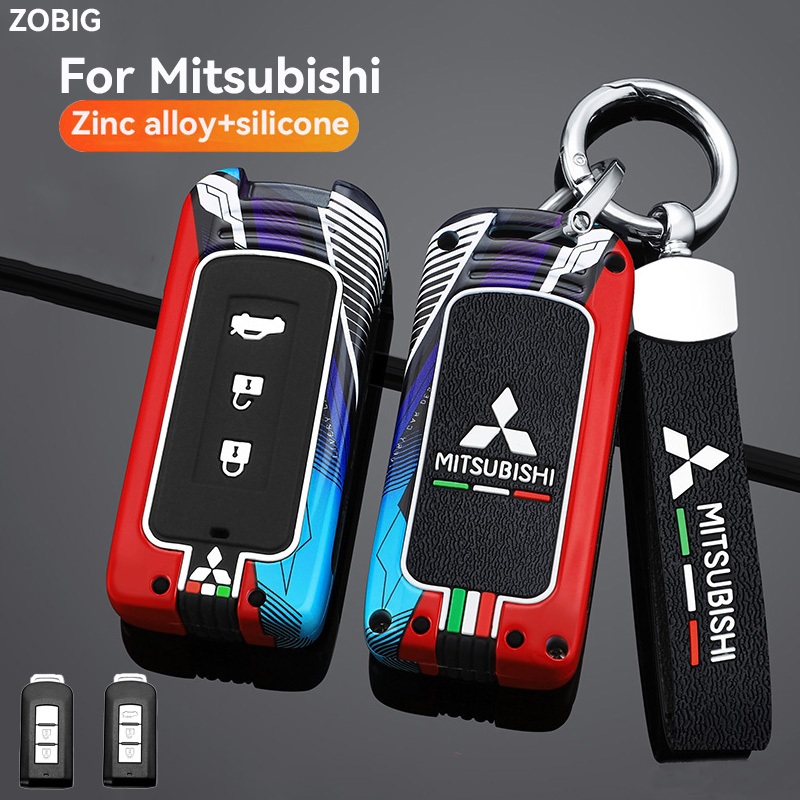 ZOBIG 2025 Key Fob Cover for Mitsubishi Car Key Case Shell with ...