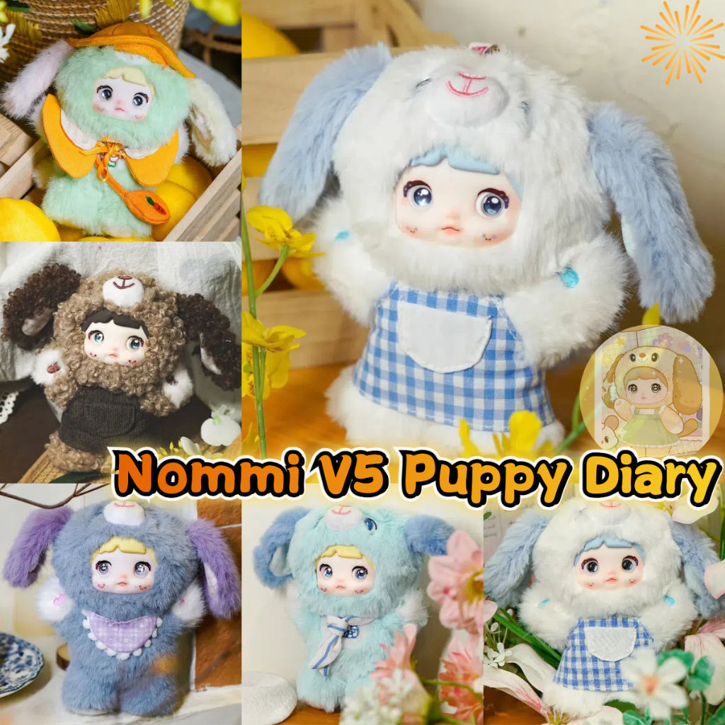 Nommi V5 Plush Doll Blind Box | Nommi Puppy Diary Original Random Box ...