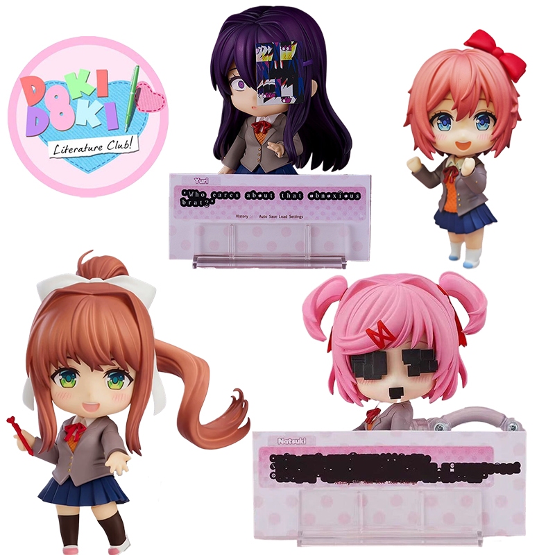 Sayori Nendoroid Yuri Doki Doki Literature Club Monika Movable Joint Face Changeable Figure ...
