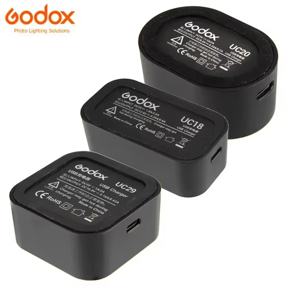 Godox Original UC18 UC20 UC29 USB Flash Battery Charger for VB18 V850II ...