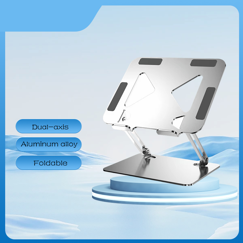 Laptop Stand Dual-Axis Adjustable Foldable Aluminum Tablet Stand ...