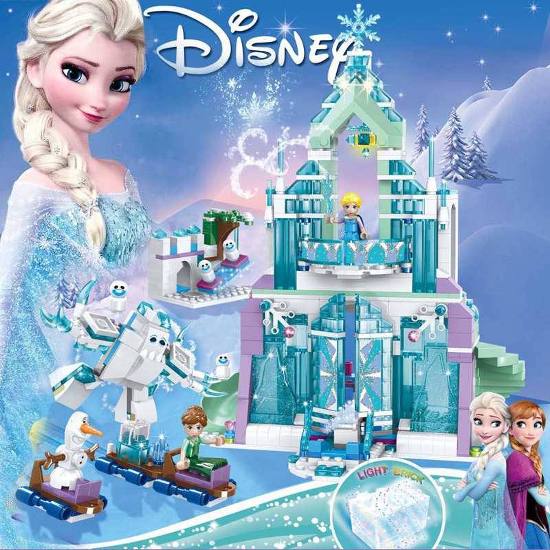 700+PCS Lego Building Blocks Disney Series Frozen Princess Elsa Magic ...