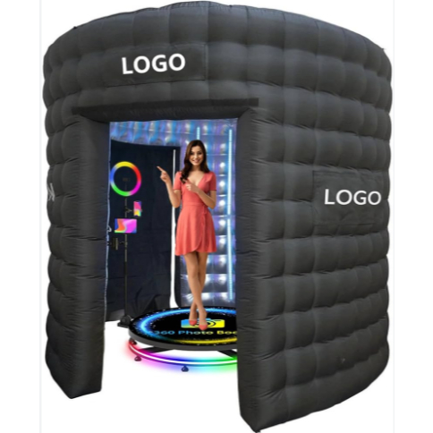One click fast charging Inflatable camera booth tent 361 camera booth ...