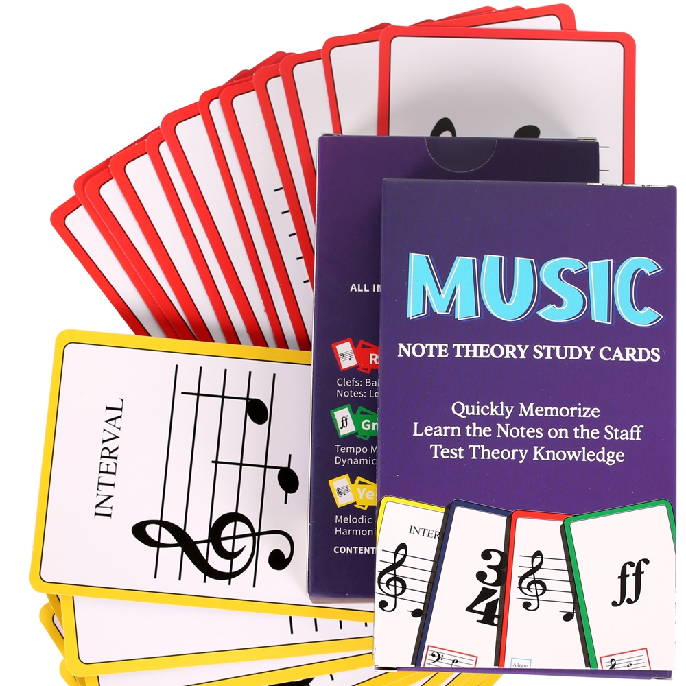 Premium Music Flash Cards for Beginner Music Students, Improve ...