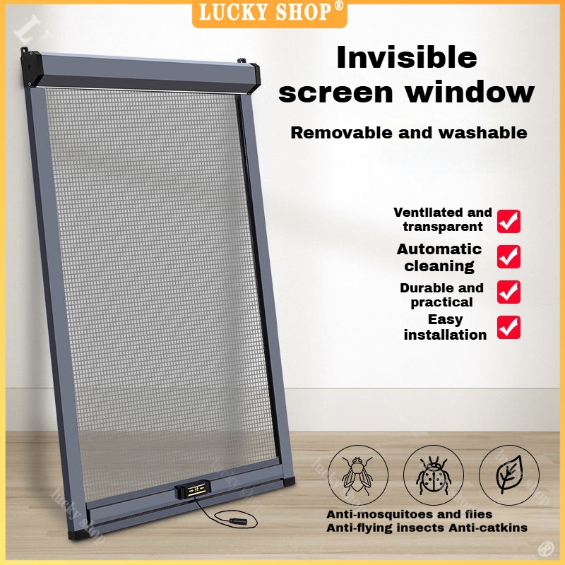 Customized invisible screen window aluminum alloy magnetic window mesh ...