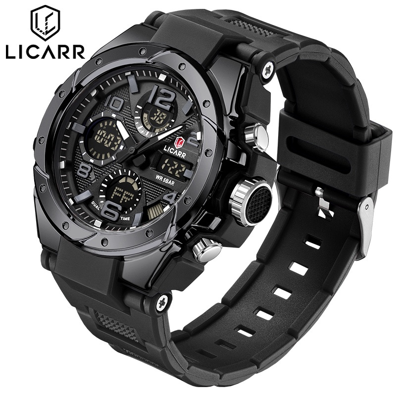 LICARR Fashion Original Brand Waterproof Sports Luminous Military Men's ...