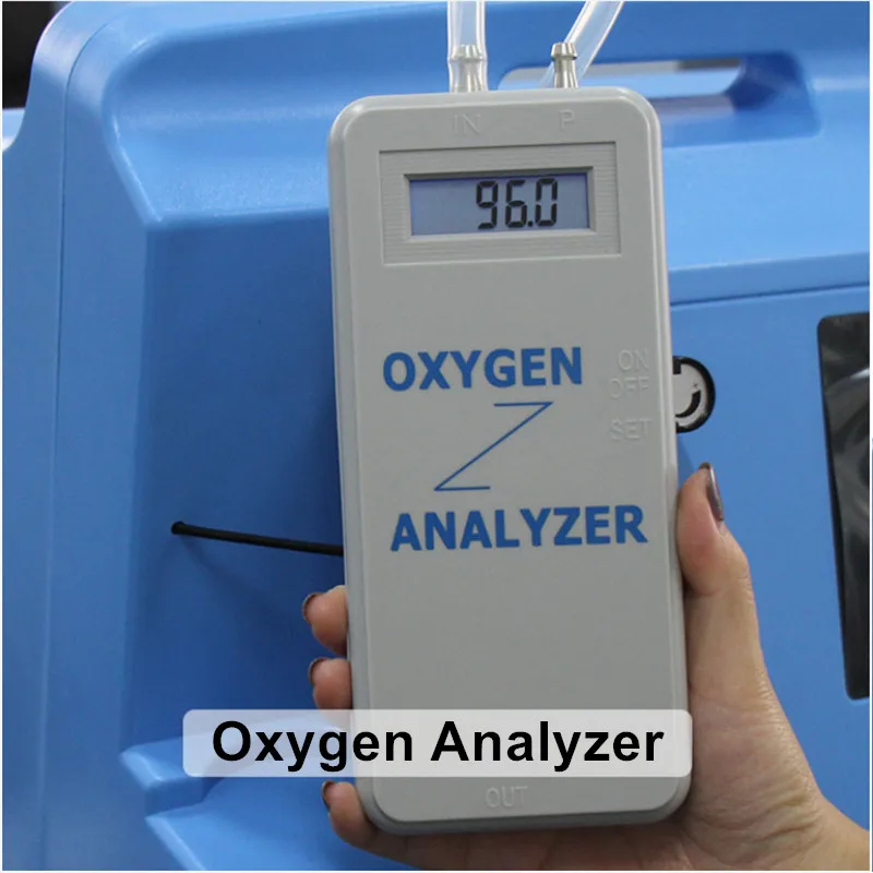 Smart Battery Oxygen Analyzer LCD Display Portable Oxygen Concentrator ...