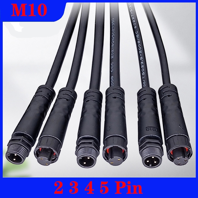 M10 outdoor waterproof connector male and female docking plug power ...