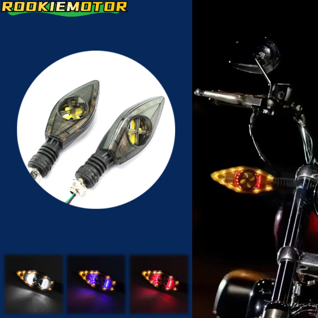 Universal Motorcycle Sequential Turn Signal Lights Signal Lamp 12V with ...