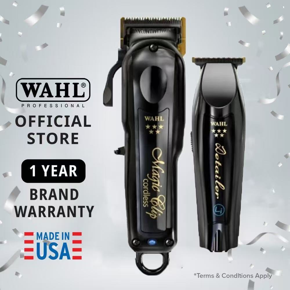 Wahl Black Cordless 5 Star Machine Combo Magic Clip Hair Clipper ...