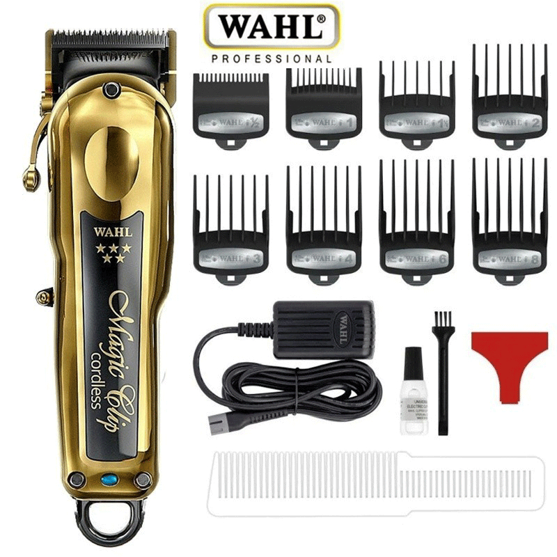 Wahl 8148 5-Star Gold Magic Clip Cordless Clipper - Hair Shaver Trimmer ...