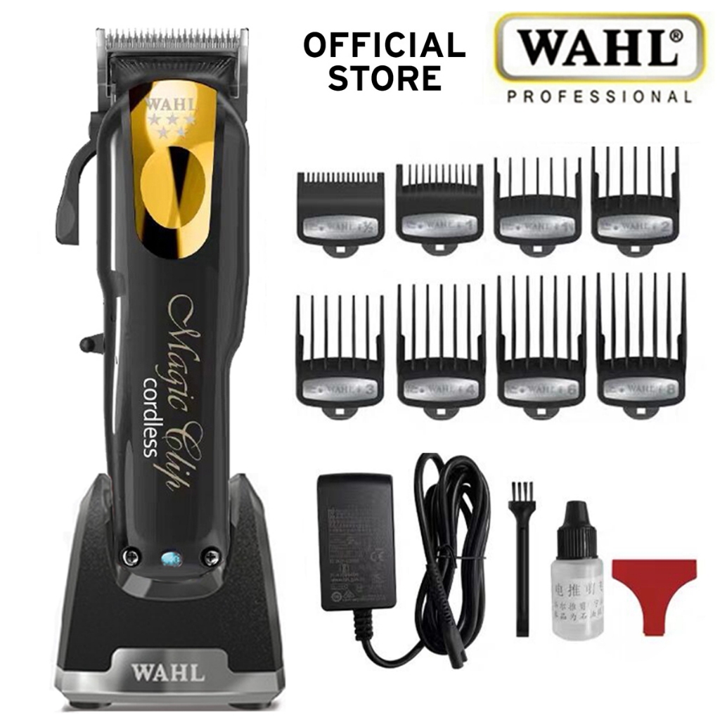 Wahl 8148 Cordless Black Gold Magic Clip Clipper 5 Star Series Limited ...