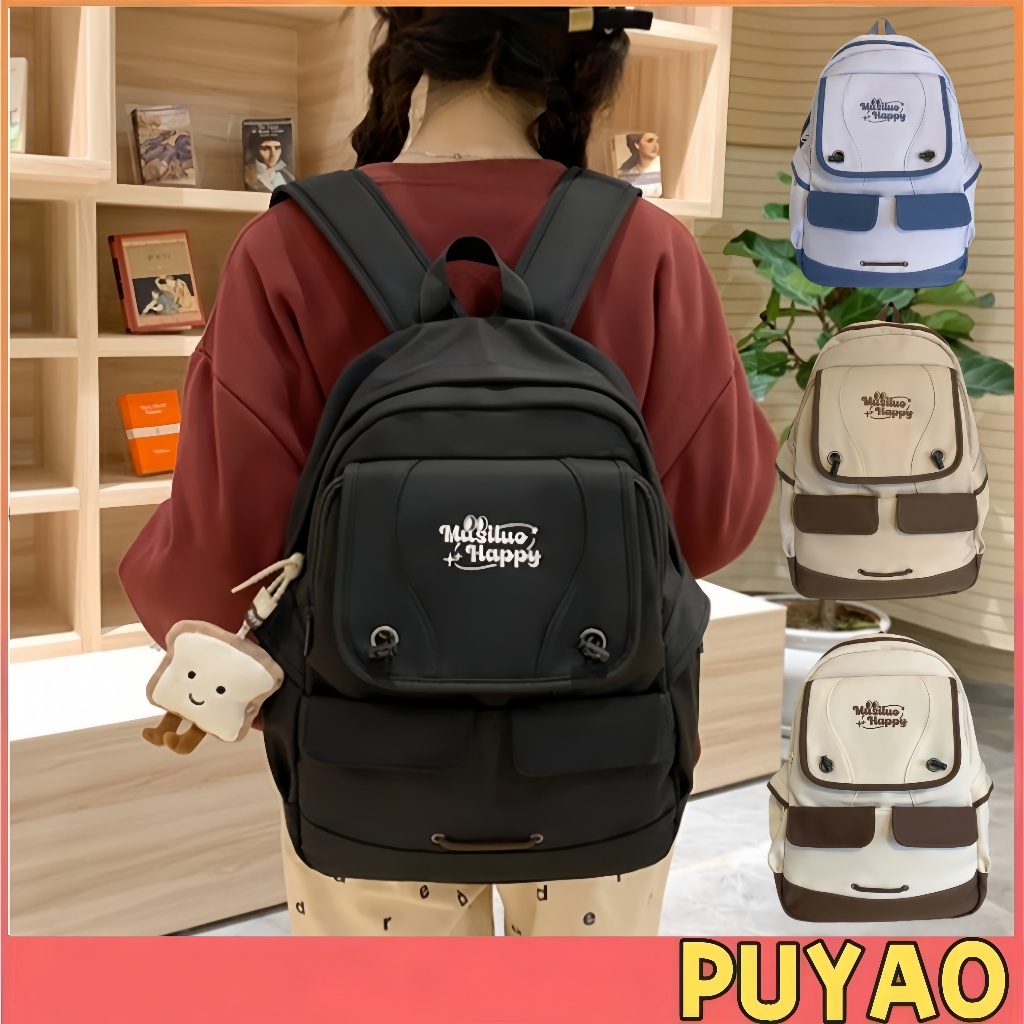 New High Beauty Duty Series Ins Sweet Backpack Female Color Contrast ...
