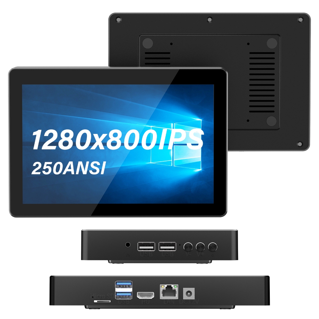 Higolepc F3APL 8 inch Fanless Mini PC Windows 10 Desktop Touchscreen ...
