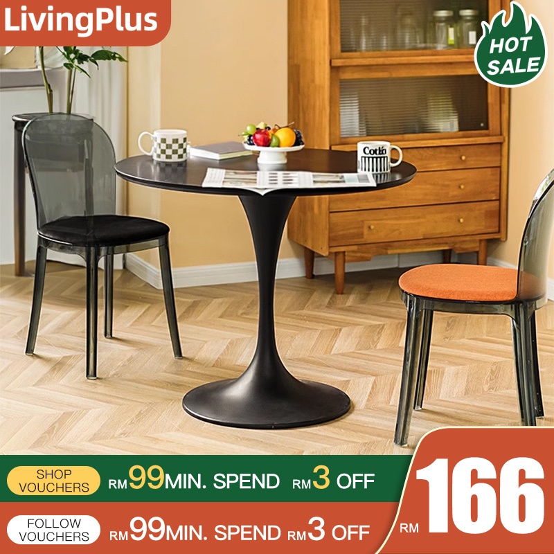 Meja Makan Bulat Round Dining Table 80CM Round Table Meja Bulat Nordic ...