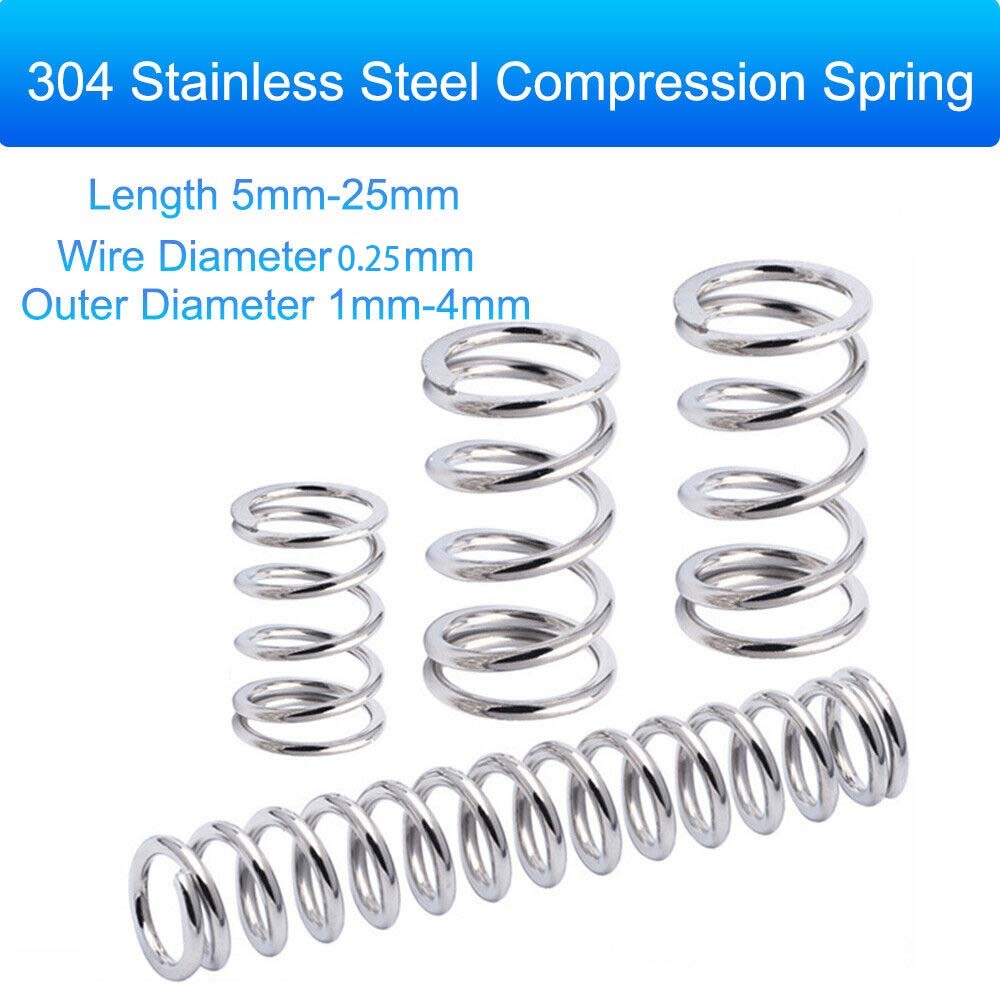 Stainless Steel 304 Compression Spring Wire 0.4mm - 2mm Single Strand ...